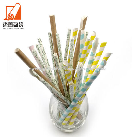 High Quality Spoon Straw Biodegradable Pearl Paper Spoon Straw ...