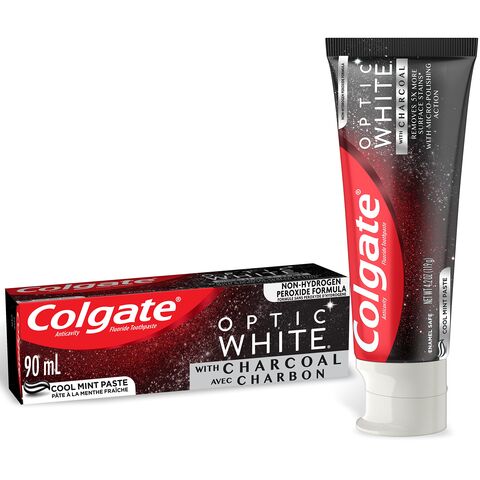Buy Colgate Optic White With Charcoal Toothpaste / Colgate Whitening ...