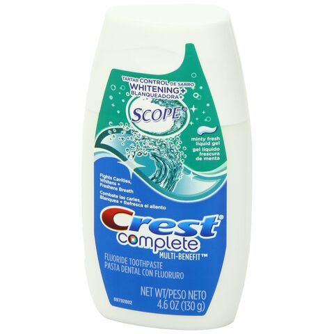 Buy Crests Complete Plus Scope 3-in-1 Whitening Liquid Gel Toothpaste ...