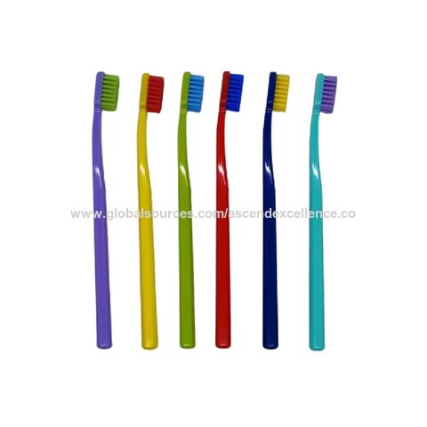 Hot Selling Comfortable Handle Wide Head Adult Toothbrush Soft Family ...