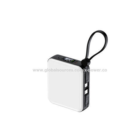 Built-in Cable Power Bank Wholesale 10000mah Mini Power Bnak Fast ...