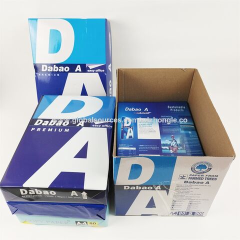 Wholesale Office Supplier A4 Size Draft Double White Printer 80gsm Hard ...