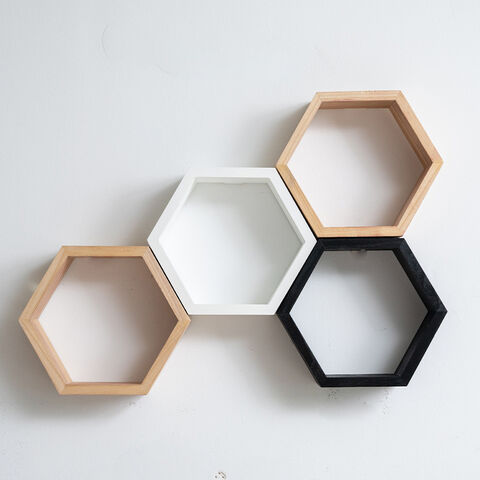 Buy China Wholesale Hexagonal Honeycomb Wall Display Rack For ...
