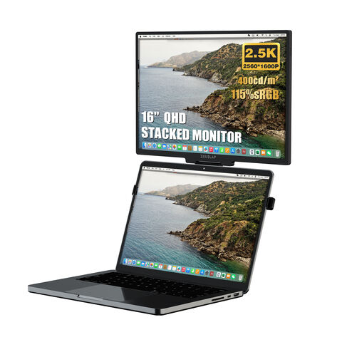 High Quality 2.5k Qhd Float Folding Portable Monitor 16inch Built-in ...