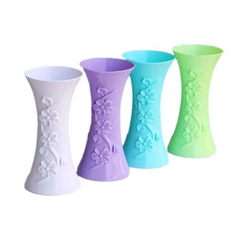 Wholesale 1pc Nordic Flower Minimalist Style Solid Color Plastic Vases ...