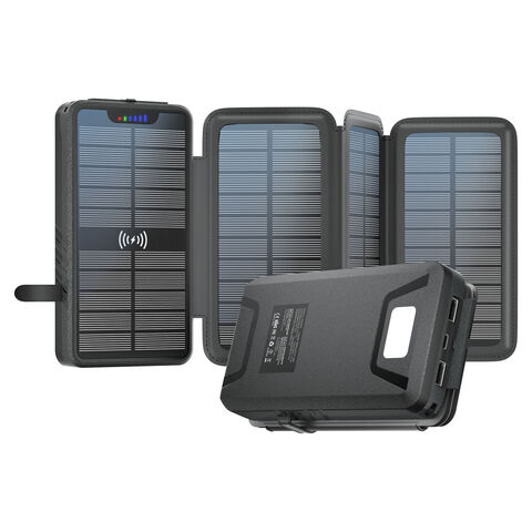 Portable Solar Panel Charger Usb-c Fast Charge Outdoor Waterproof ...