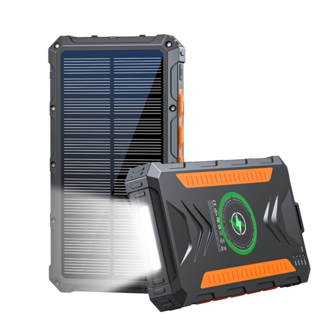 Solar Panel Power Bank With Led Light Outdoor Waterproof Portable ...