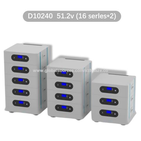 51.2v (16 Series*2) Whole New Household Stacked Lithium Battery Power ...