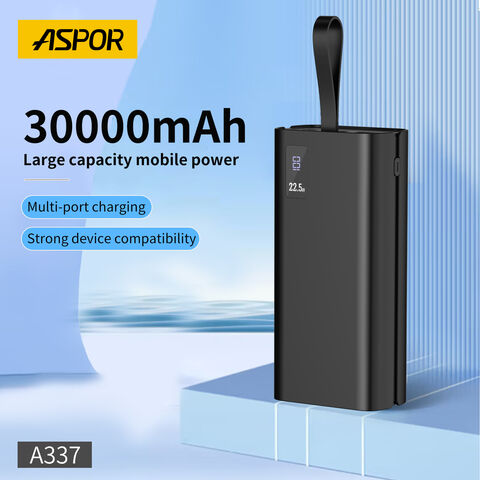 Factory Direct High Quality China Wholesale Aspor A337 22.5w Power Bank ...