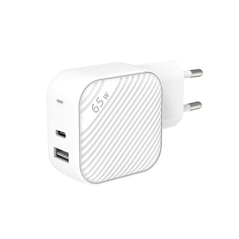 Amazon Hot Selling 65w Two Port Of Gan Wall Charger With Strips Design ...