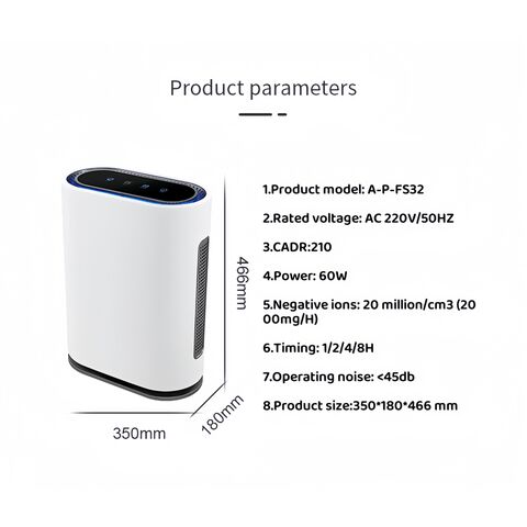 Best Air Purifier For Homes Allergies Hepa Filters Up To 99% Of Smoke ...