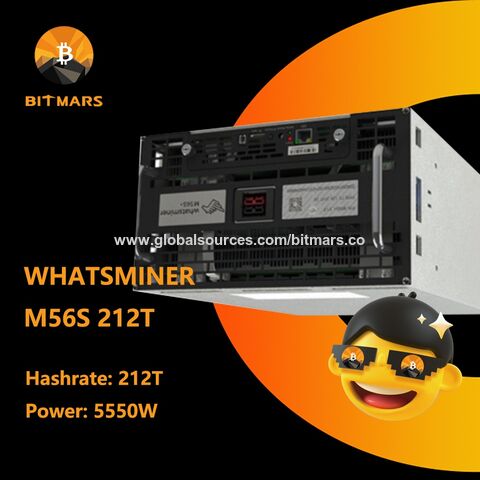 High Quality Water Cooling Miner Whatsminer M56 M56s 178t 212t 5550w ...