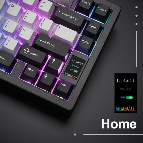 1.6mm Non-flex Cut Pcb Cnc Alu Mechanical Keyboard With Screen Wireless ...