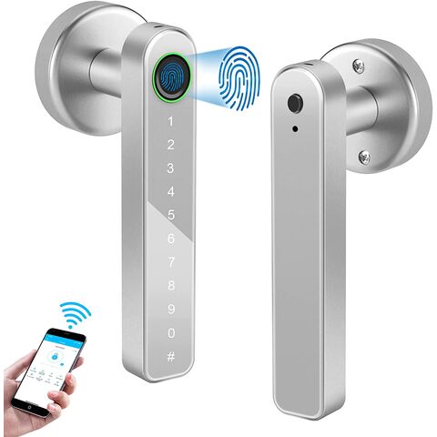 Innovative Tuya Wifi Smart Handle Wood Door Lock Custom Knob Cylinder ...