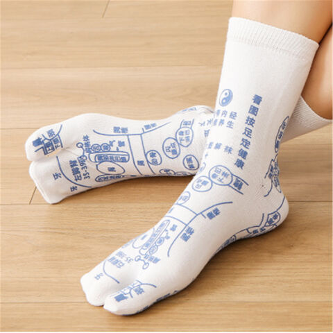 Novelty Acupoint Massage Socks Foot Reflex Zone Foot Acupuncture Health ...
