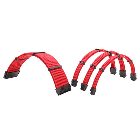 Atx Power Cable Arc Braided Sleeved Extension Power Supply Cable ...