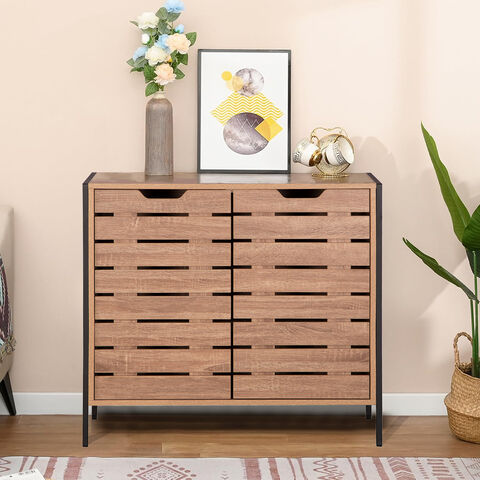 3 Tier Shelves Storage For Bedroom,wood Cabinet Freestanding, Kitchen ...