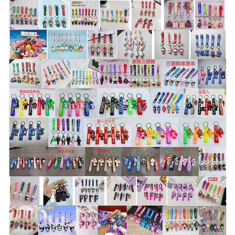 Custom Design Pvc Key Chain Soft Rubber Car Keychain Accessories Doll ...