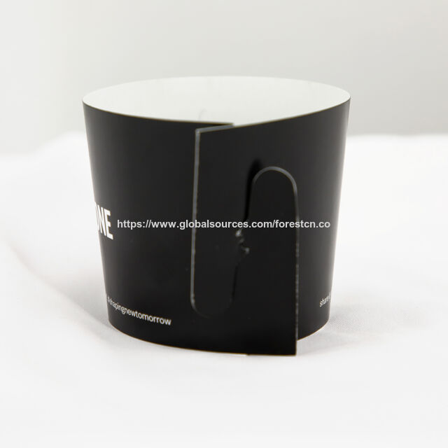 Custom Cup Sleeve Hot Cup Customized Logo Biodegradable Cardboard Kraft ...