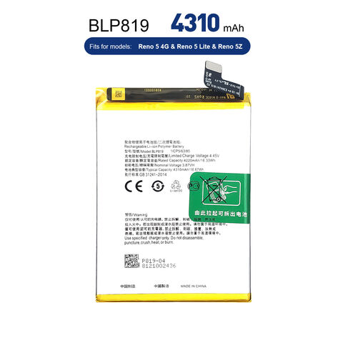 Good Quality Blp819 Lithium Battery Apply Reno 5 4g/5 Lite/5z Cell ...