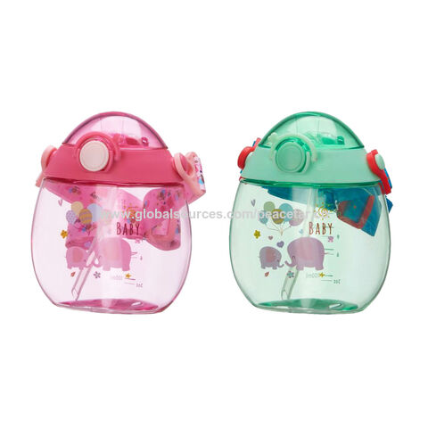 Pc Water Sippy Cup In Cartoon Pattern With Straw. Capacity Of 500 Ml ...