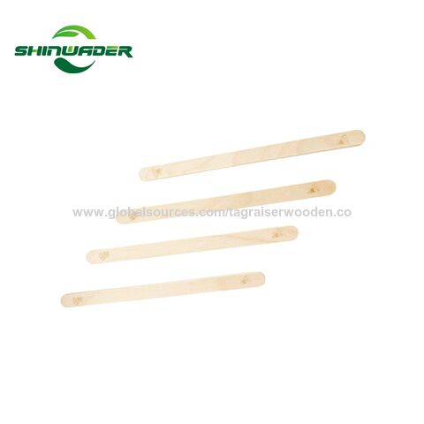 Acceptable Customer's Logo Smooth Birch Wood Free Sample Food Safe Ice ...