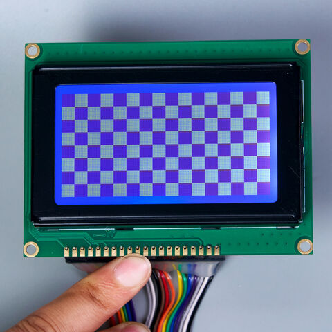 Cheap Price Monochrome Lcd Display 128*64 Stn Blue Backlight 3.3v 5.0v ...