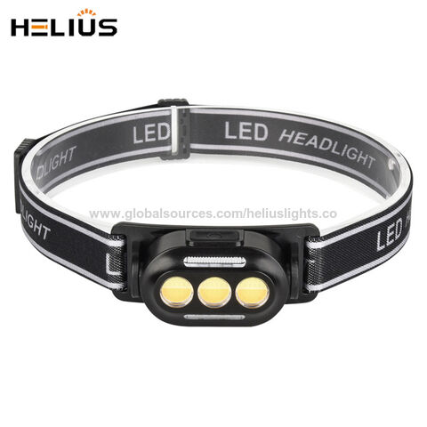 New Cob Strong Light 500mah Adjustable Red Blue Flash Usb Rechargeable ...