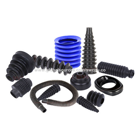 Molded Flexible Silicone Rubber Bellow, Small Cable Bellow Rubber ...
