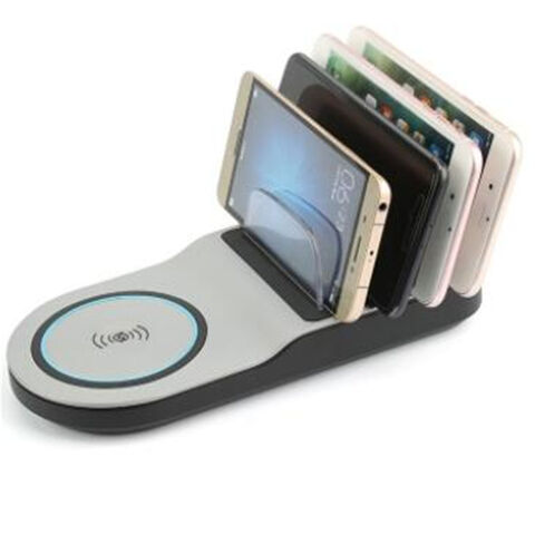 Fenergy 5-in-1 Multiple Phone Dock Stand With 4 Usb Ports And 1 Qi ...