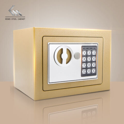 New Design Mini Metal Safe Deposit Box Digital Coffer Home Money Cash ...