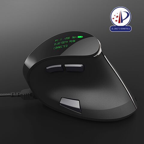 Dual Mode 2400 Dpi Wireless&wired Office Ergonomic Mouse 2.4+2bt ...