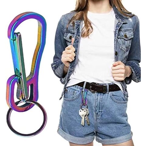 High Quality Titanium Stainless Steel Heavy Duty Carabiner Keychain ...