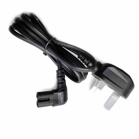 Power Cord Uk Type Right Angled To Iec C7 Power Lead Cable Figure 8 Ac ...