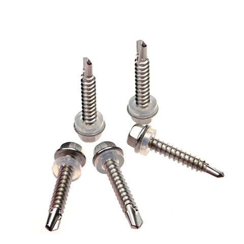 Complete In Specifications Hex Flange Head Drilling Screw With Tapping ...