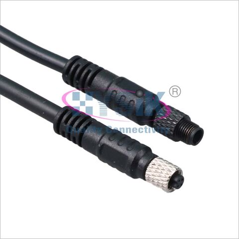 Hysik Ip67 Waterproof Cable Connector 3pin 4pin Cable Assemblies Male Female M5 Sensor Actuator ...