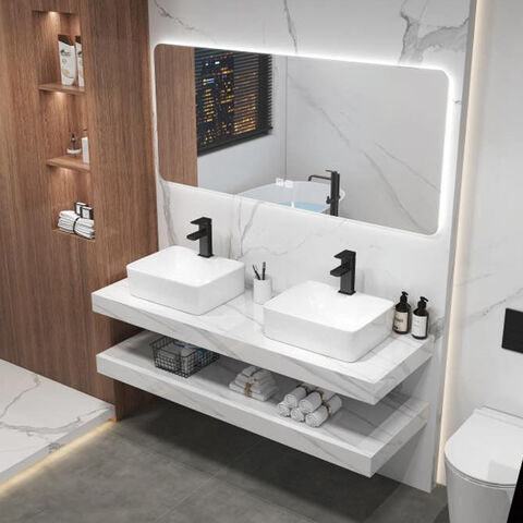 Modern Luxury Stone Wall-mounted Sink Hand Wash Basin With Bathroom ...