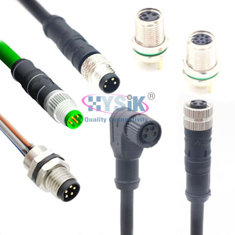 Hysik Ip67 Waterproof Molded Cable Connector 2pin 3pin 4pin 5pin 6pin 8pin Male Female M8 Sensor ...