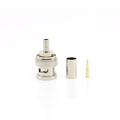 Factory Price Rf Coaxial Connector Zinc Alloy Brass Shell Male Bnc ...