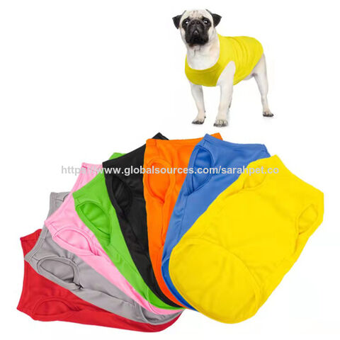 Low Price Good Quality Wholesale Plain Dog T-shirt Pet Summer Clothes ...
