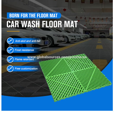 Car Wash Room Plastic Mosaic Grid Board 4s Shop Floor Mat Grid Floor ...