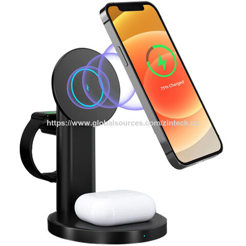 3 In 1 Magnetic Wireless Charger Small Size 15w Wireless Fast Charge ...