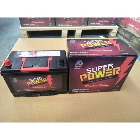 Sn90mf 12v90ah Maintenance Free Lead-acid Battery Automobile Battery ...
