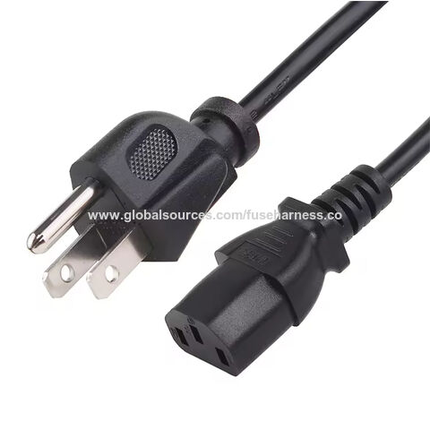 Chinese Manufacturer Ul Approved 3 Pin Prong Plug Cable Usa 3pin Ac ...