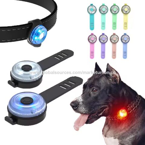 Custom Logo Flashing Dog Gifts Accessories Pet Silicone Blinker Night ...