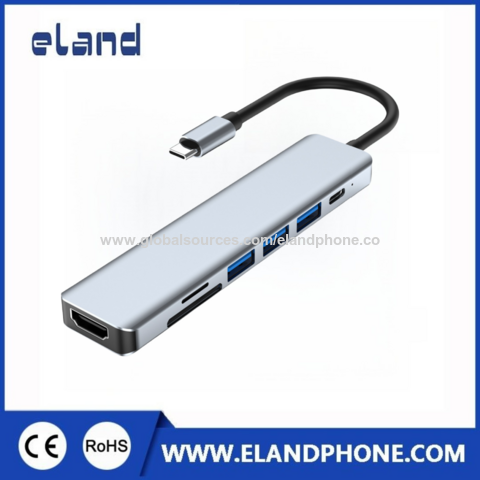 7 In 1 Usb 3.0 Hub Usb 3.1 Type C To Hdmi/usb 3.0/rj45/sd/tf/type C ...