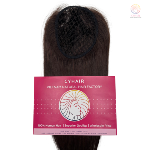Human Hair Toppers For Women Fishnet Topper Hair Made From Vietnamese ...