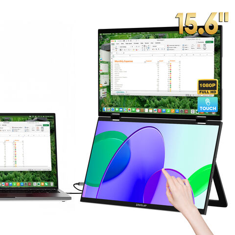 2024 New Zeuslap 15 Inch 1080p Dual Lcd Monitors Usb C And Hd Port ...