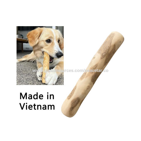 Mid-sized Natural Coffee Wood Chew Toy. Suitable For Dogs Up To 20 Kg ...