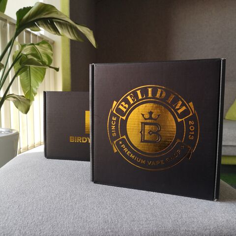 Custom Logo Gift Boxes Hot Selling Packaging Black And Gold Foil ...